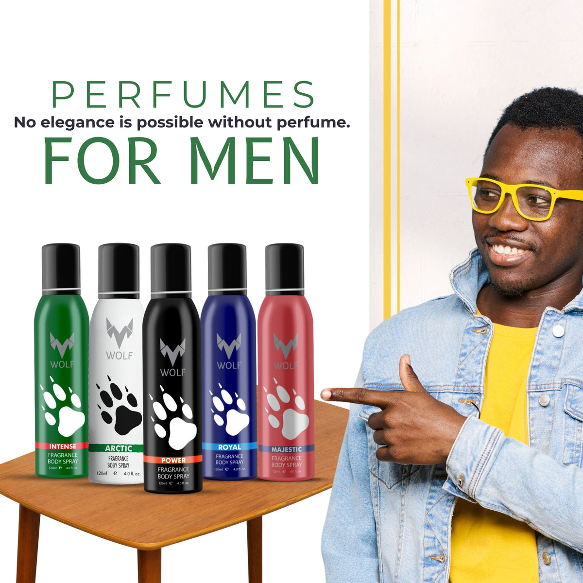 Shop Best Wolf No Gas BodySpray For Men Online India | Saba Personal Care